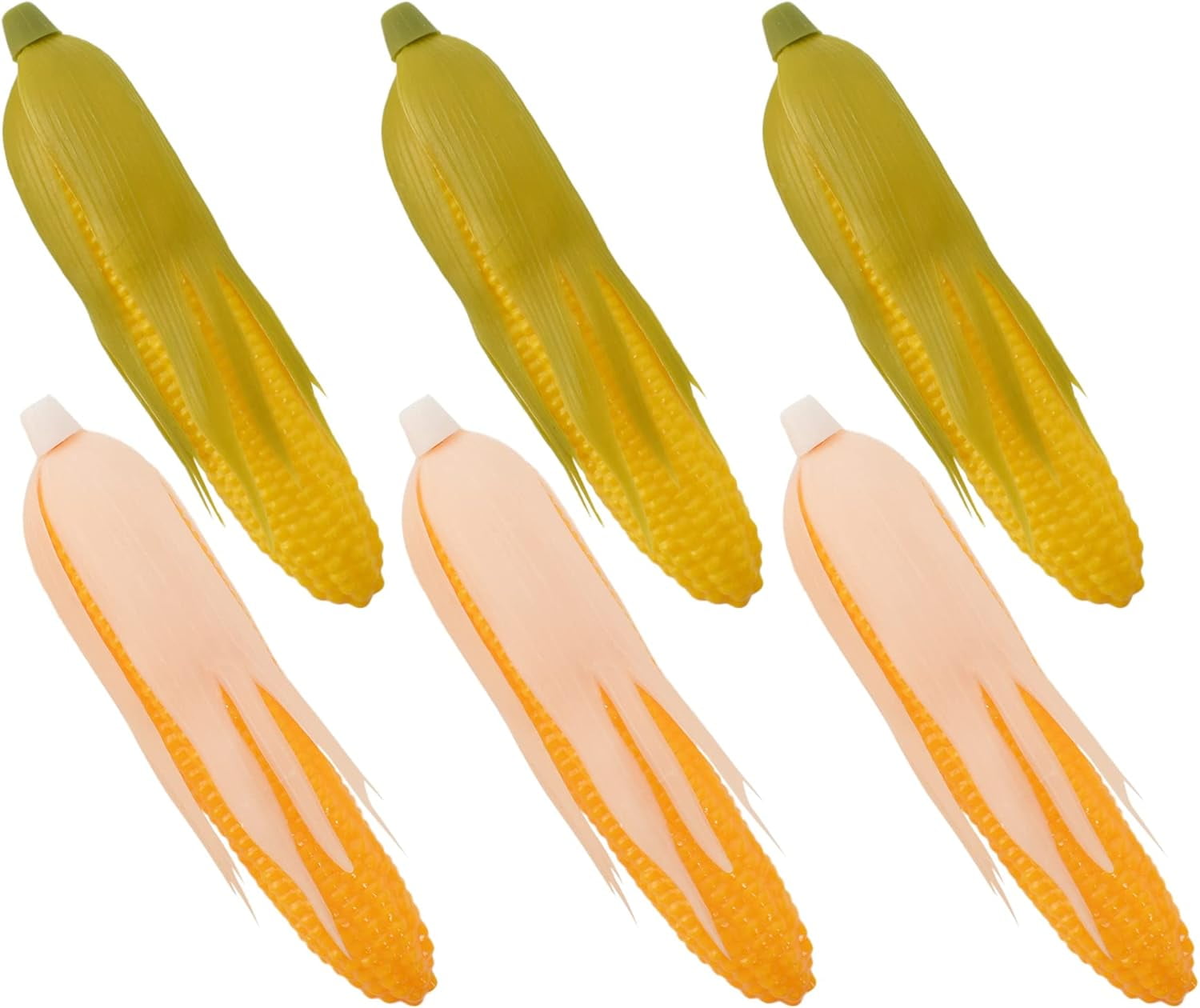 LUU-Artificial Corn 6Pcs, Fake Fruit Silmulate Vegetable Corn Prop ...