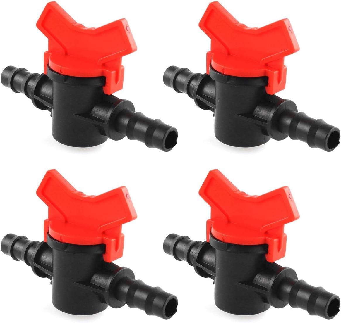 LUU-Barbed Ball Valve 4PCS 3/8-Inch ID in-Line Ball Valve Shut-Off ...