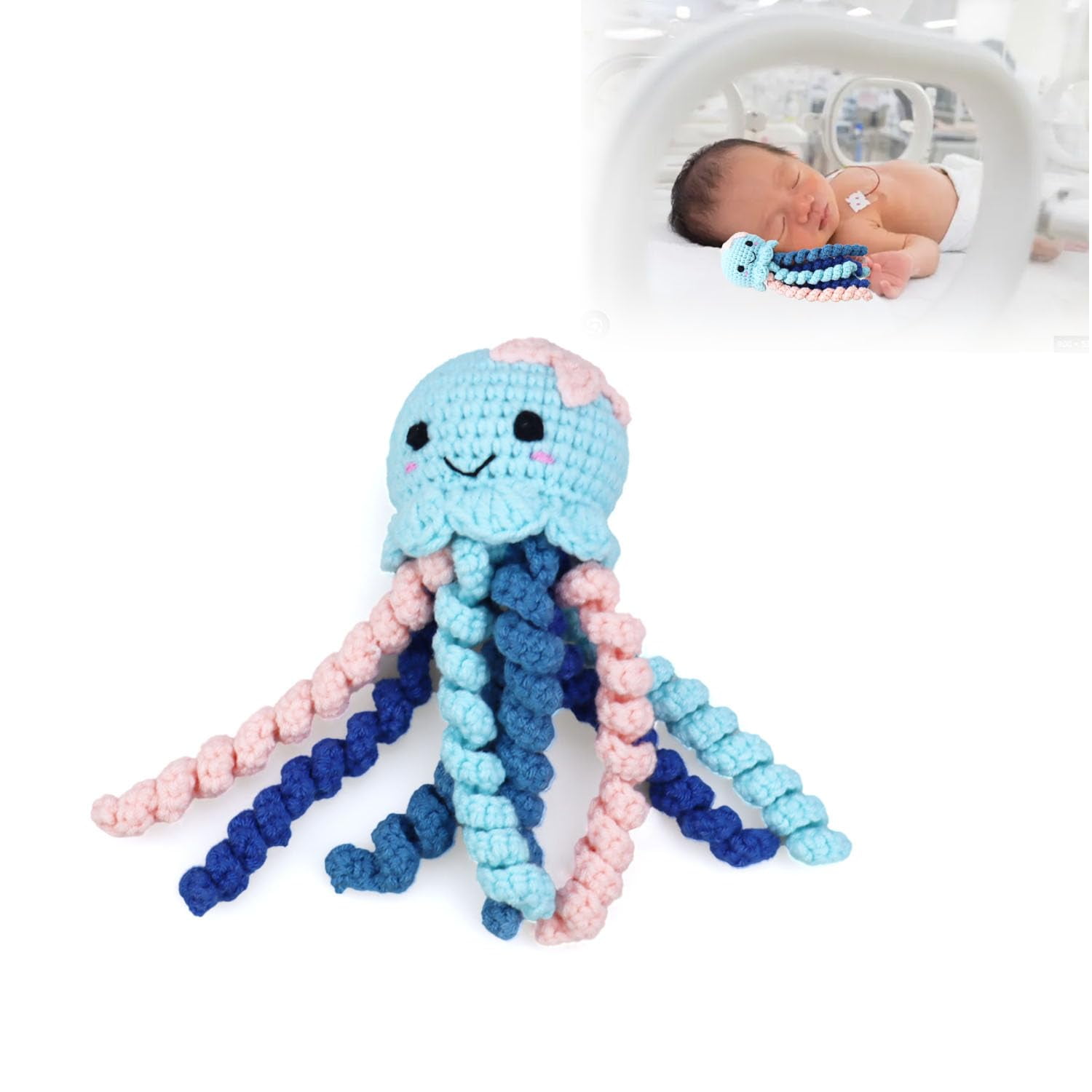 LUU-Crochet Octopus for Preemies NICU Preemie Octopus Newborn Baby Gift ...
