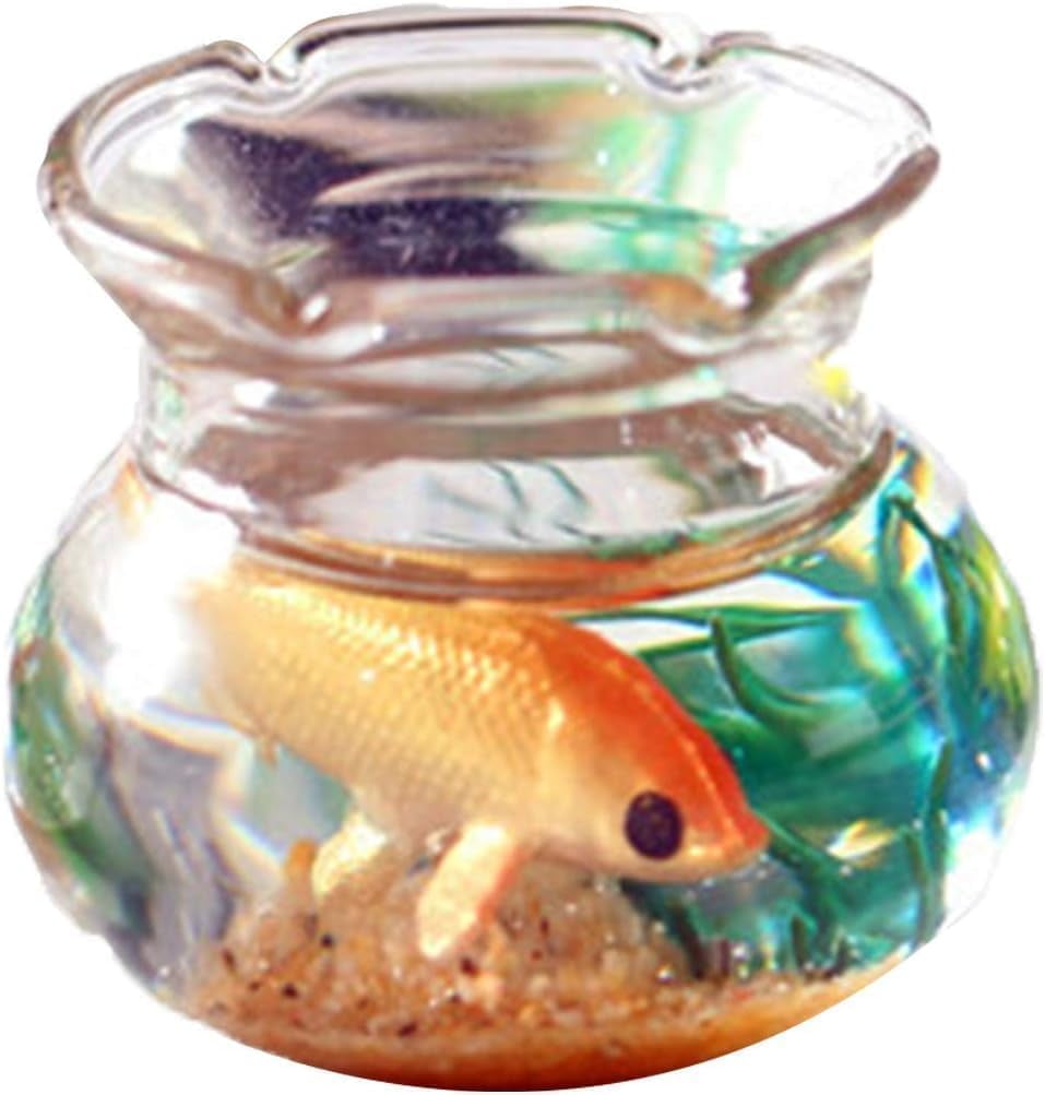 LUU-Dollhouse Fish Tank, 1:12 Scale Miniature Resin Accessories for ...