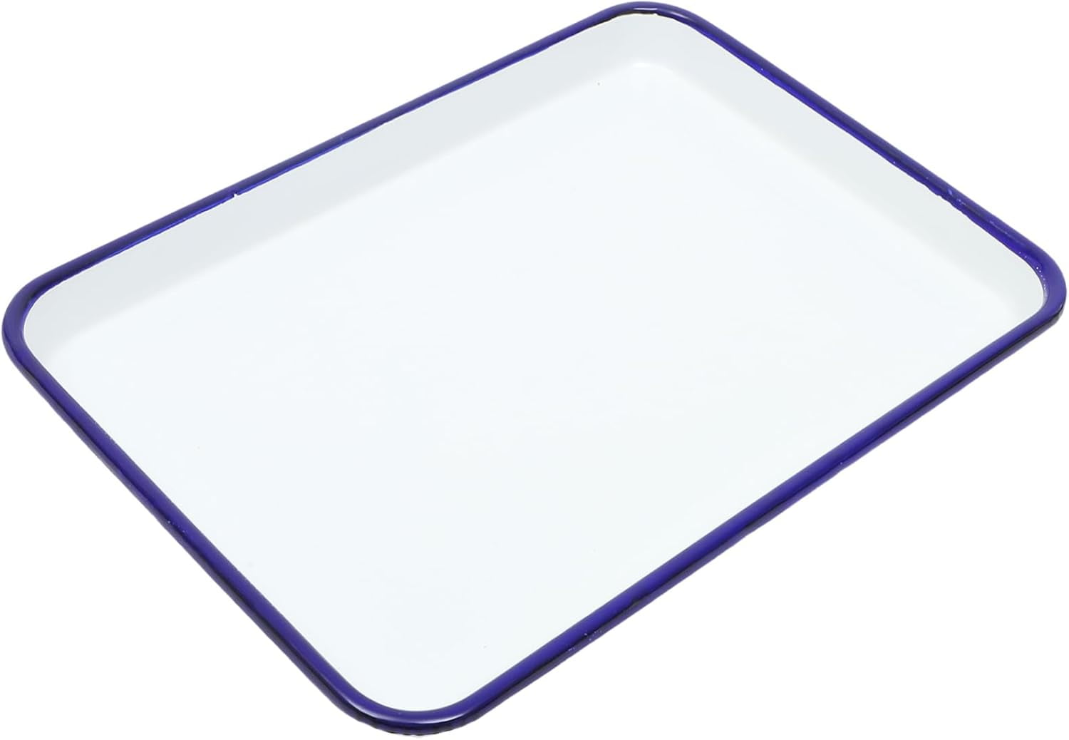 LUU-Enamel Dish Pan Enamelware Roasting Pan, Enameled Steel Oblong Pie ...