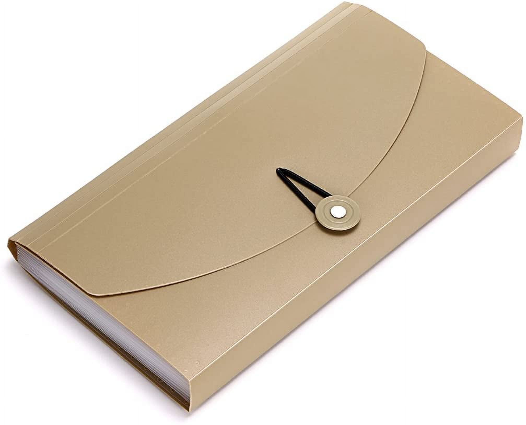 LUU-Expanding File Folder -13 Pockets Small Accordion File Folder ...
