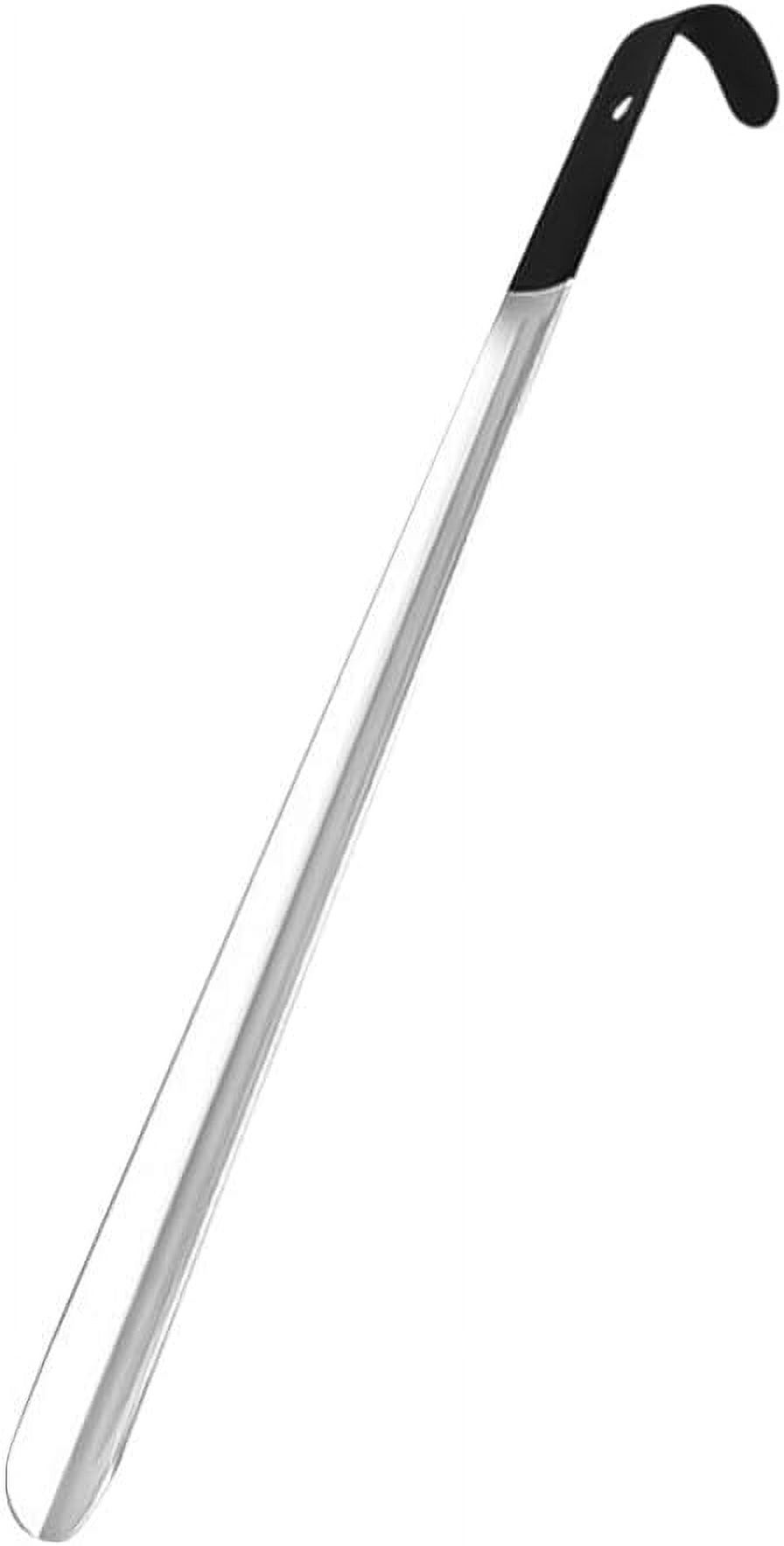 LUU-Extra Long Hook Shoehorn 16.5”Metal Shoe Horn Heavy Duty Stainless ...
