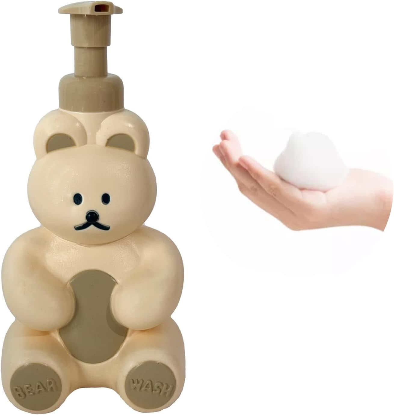 LUU-Foaming Soap Dispenser, Cute Pump Bottle Dispenser Plastic Empty ...
