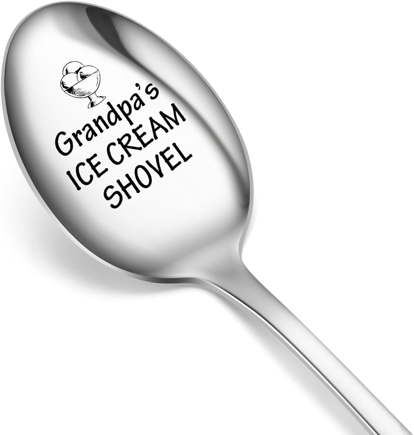LUU-Funny Dad’s Ice Cream Spoon - Personalized Shovel Spoon, Unique ...