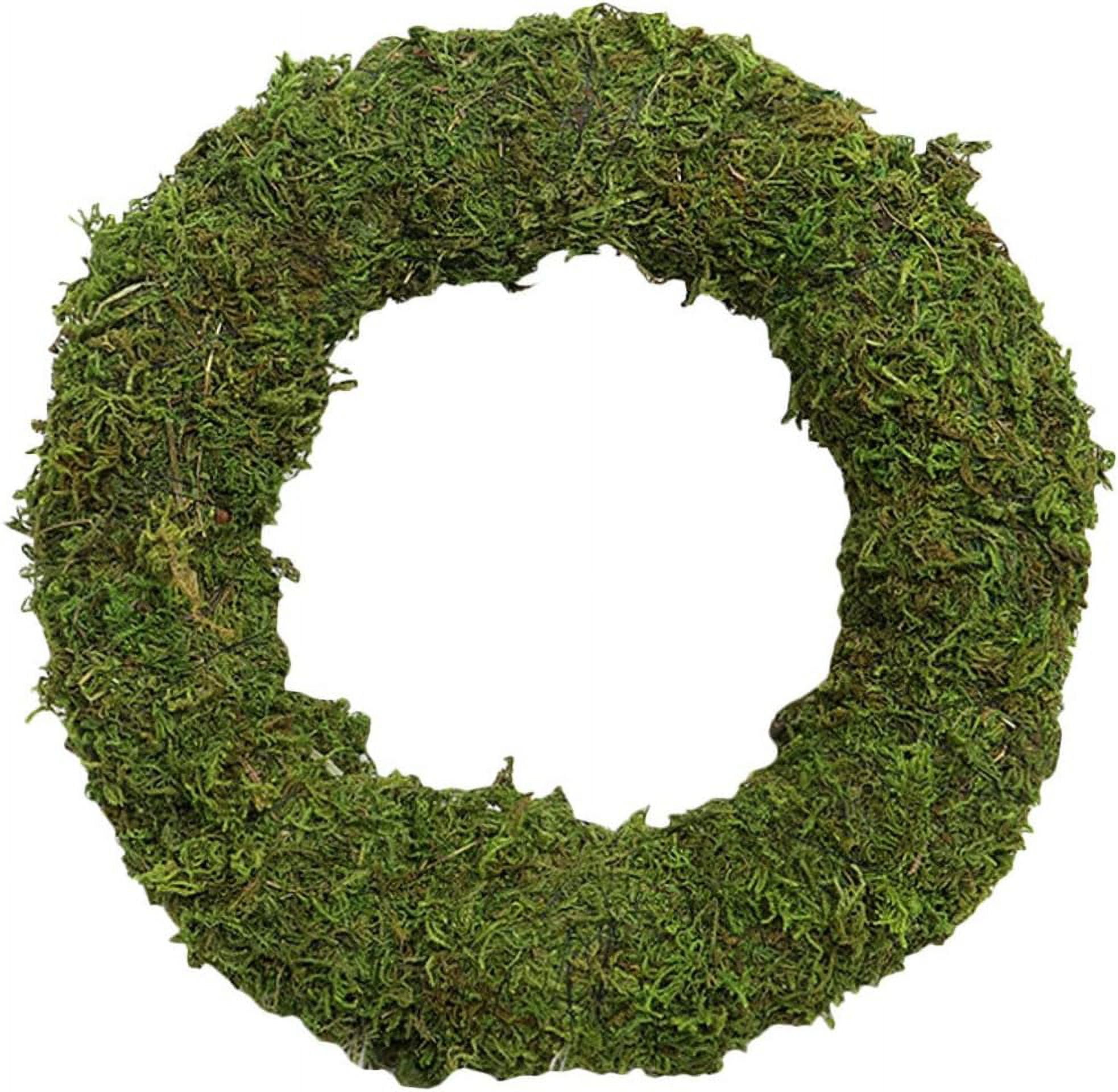 LUU-Green Wreaths for Decorating: 11 Inch Moss Artificial Wreaths for ...