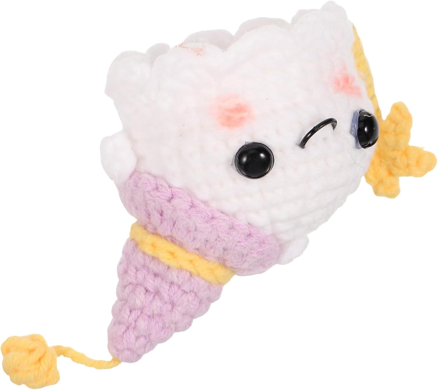 LUU-Handmade Ghost Shaped Yarn Keychain Cute Mini Ghost Doll for ...