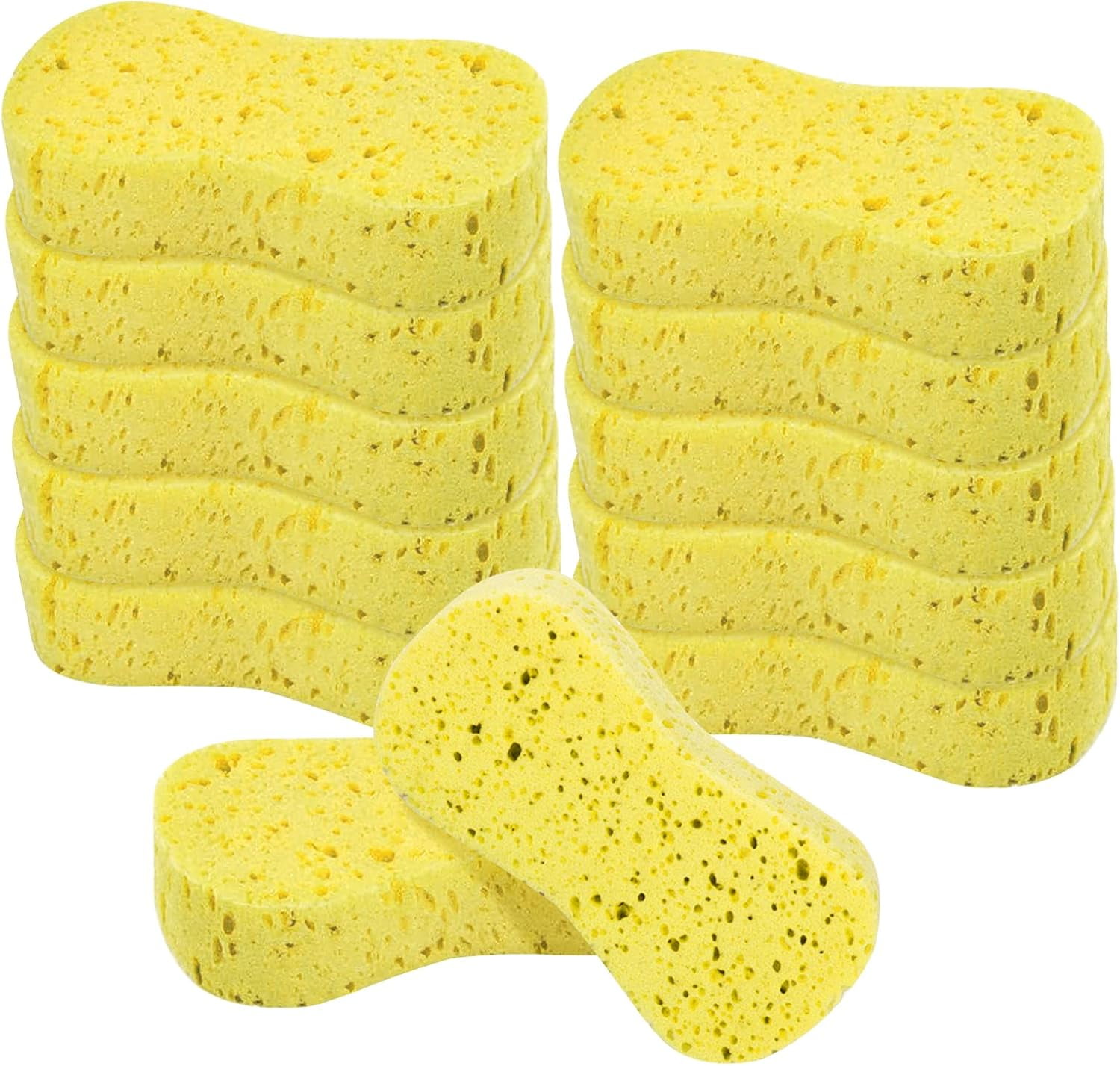 LUU-Individually Wrapped Sponges,12 Pack Car Cleaning Large Sponges ...