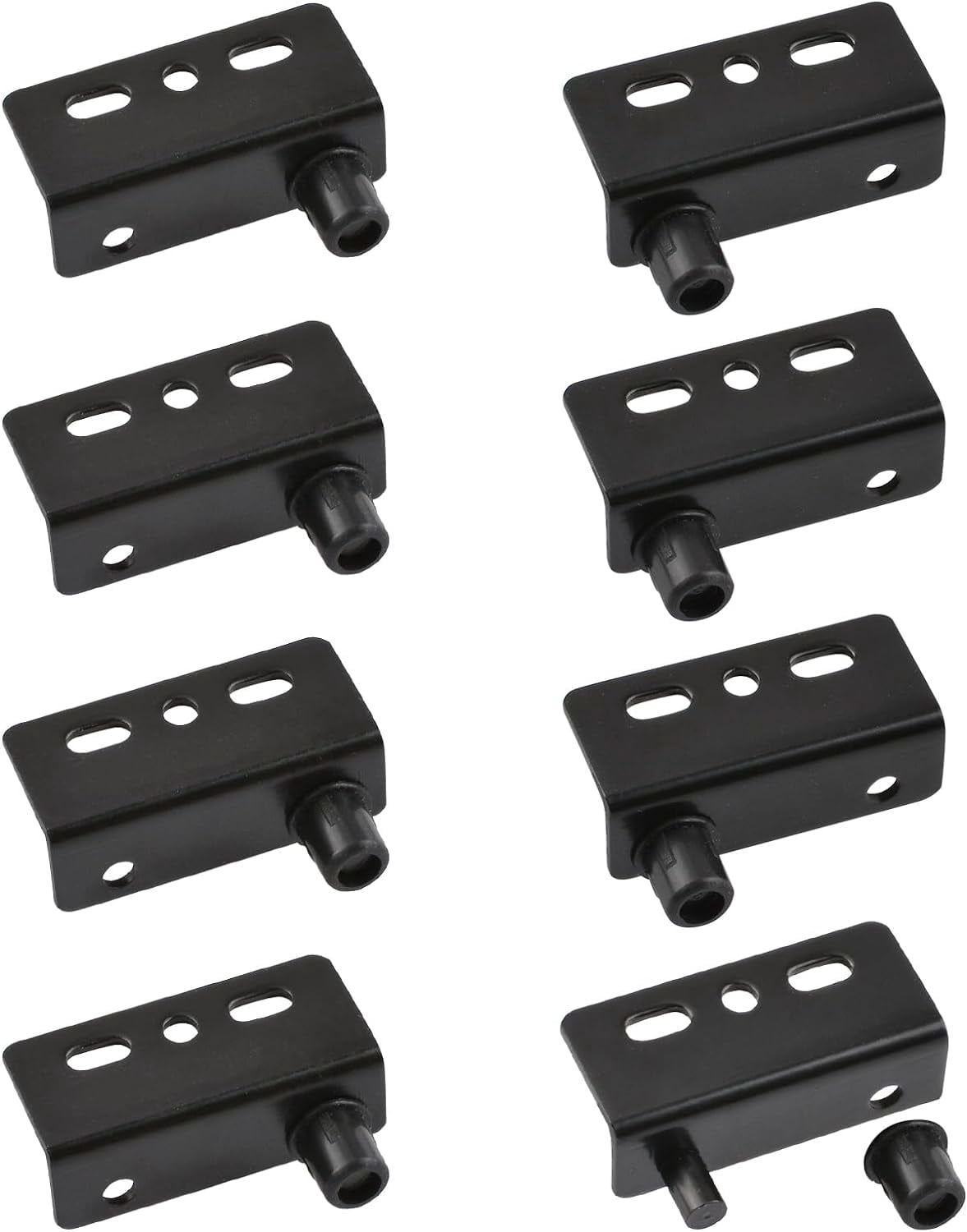 LUU-Iron Pivot Hinge, 4 Sets Concealed Shaft Cabinet Door Pivot Hinges ...