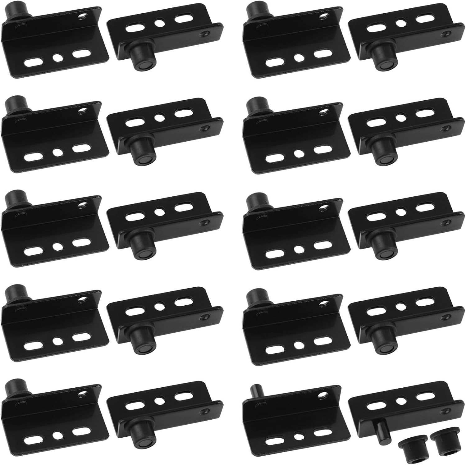 LUU-Iron Pivot Hinge, 4 Sets Concealed Shaft Cabinet Door Pivot Hinges ...