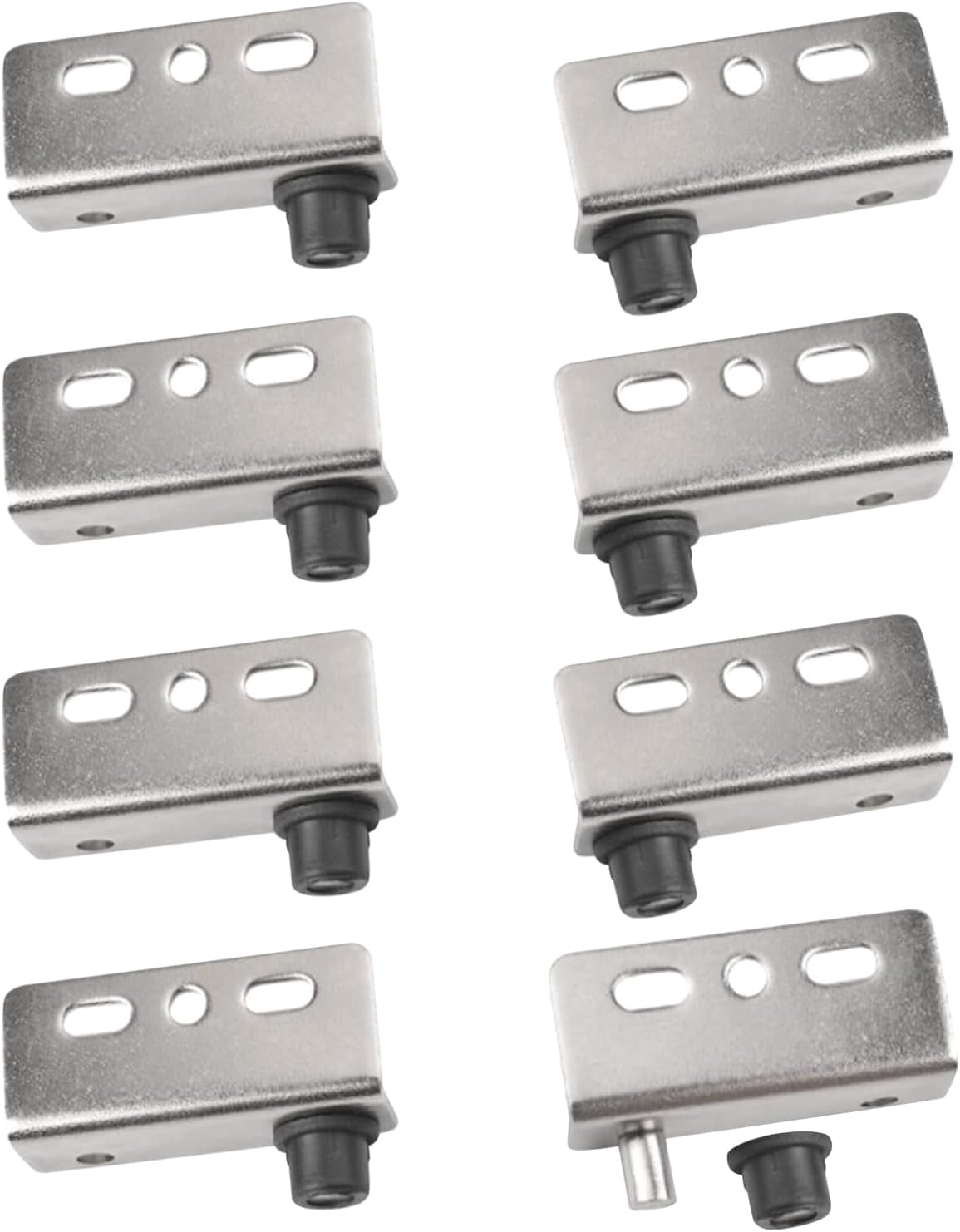 LUU-Iron Pivot Hinge, 4 Sets Concealed Shaft Cabinet Door Pivot Hinges ...