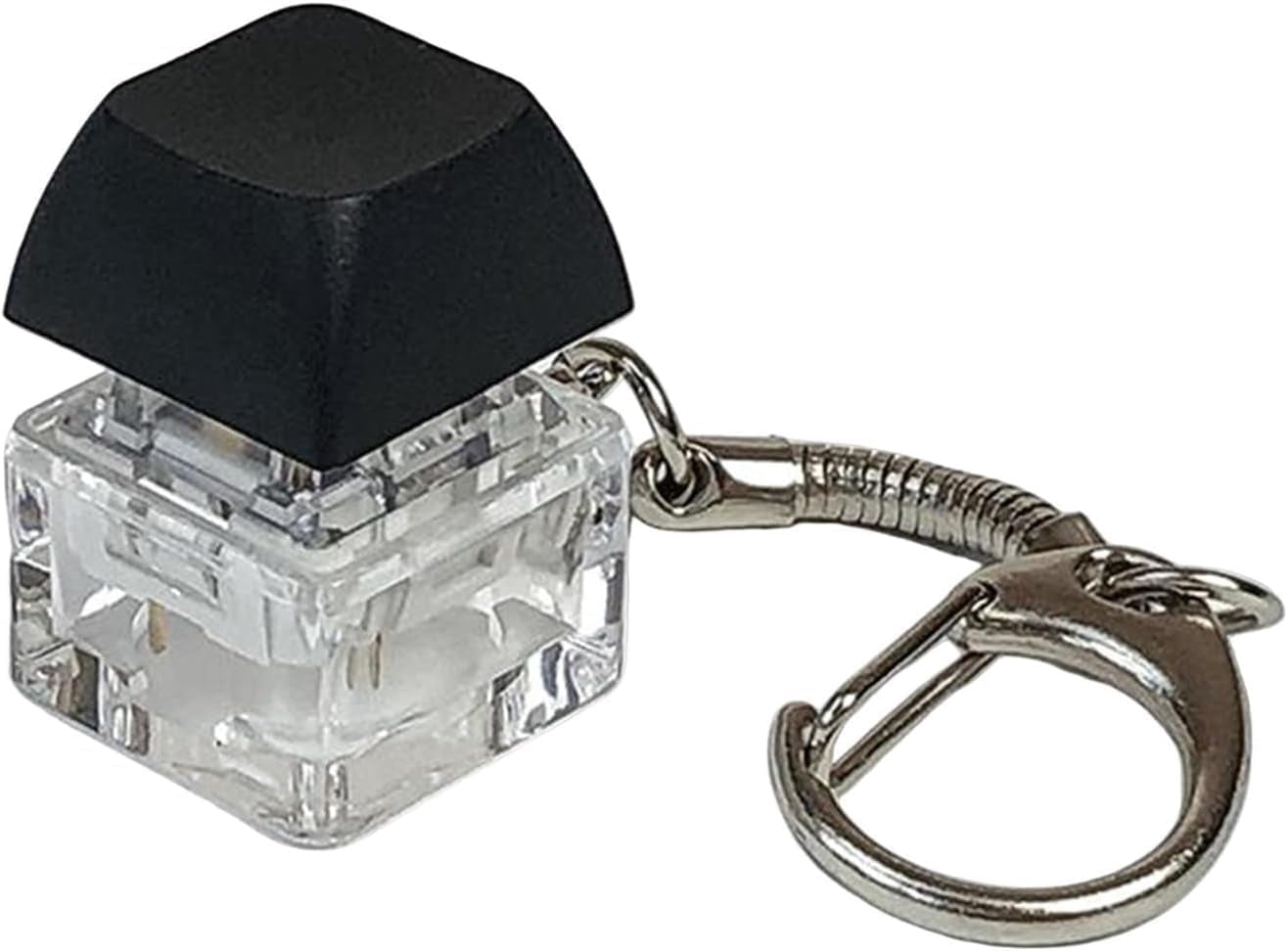 LUU-Keyboard Fidget Keychain, Light Up Decompression Finger Keyboard ...