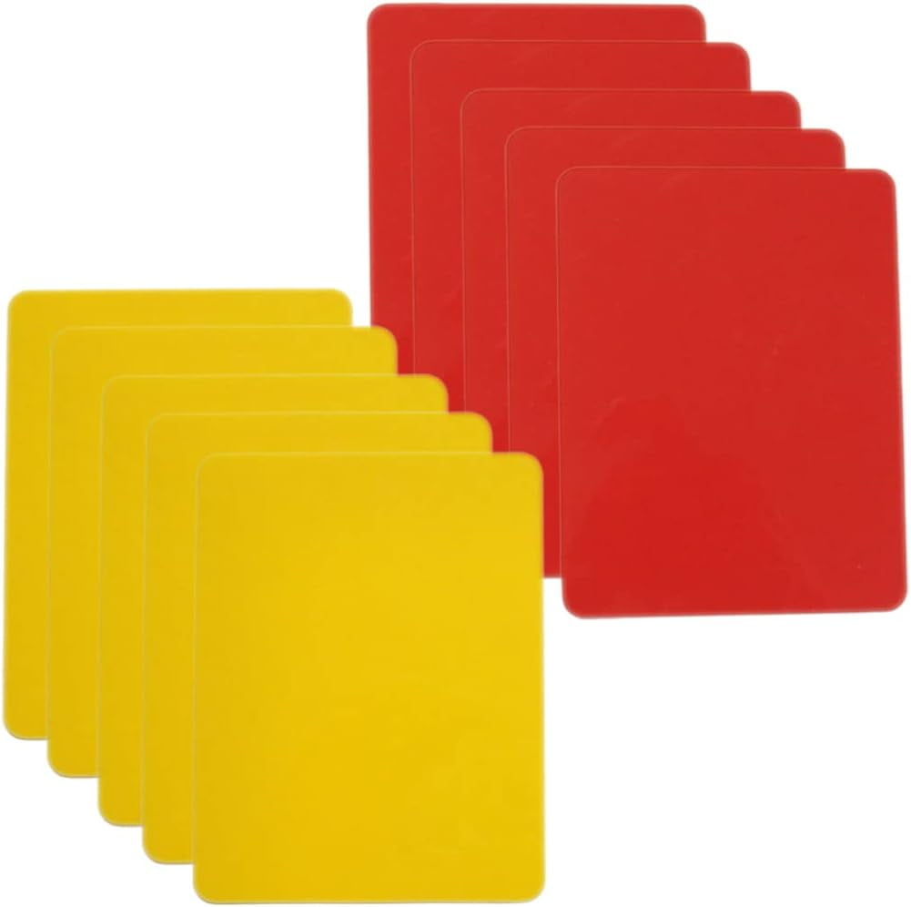 LUU-Referee Card Set 10pcs Red Yellow Sports Soccer Referee Warning ...