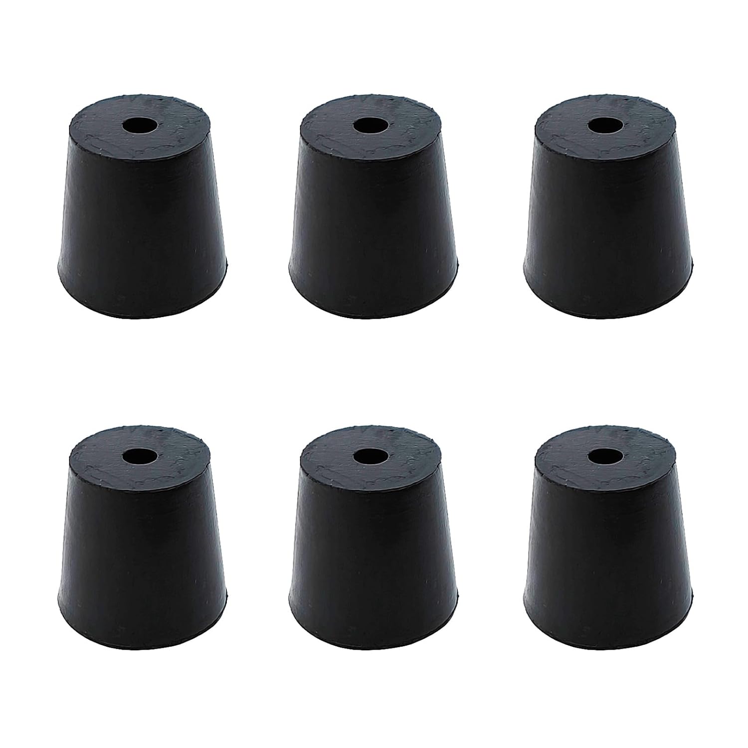 LUU-Rubber Stopper with Hole, Tapered Lab Seal Rubber Stoppers 25mm ...
