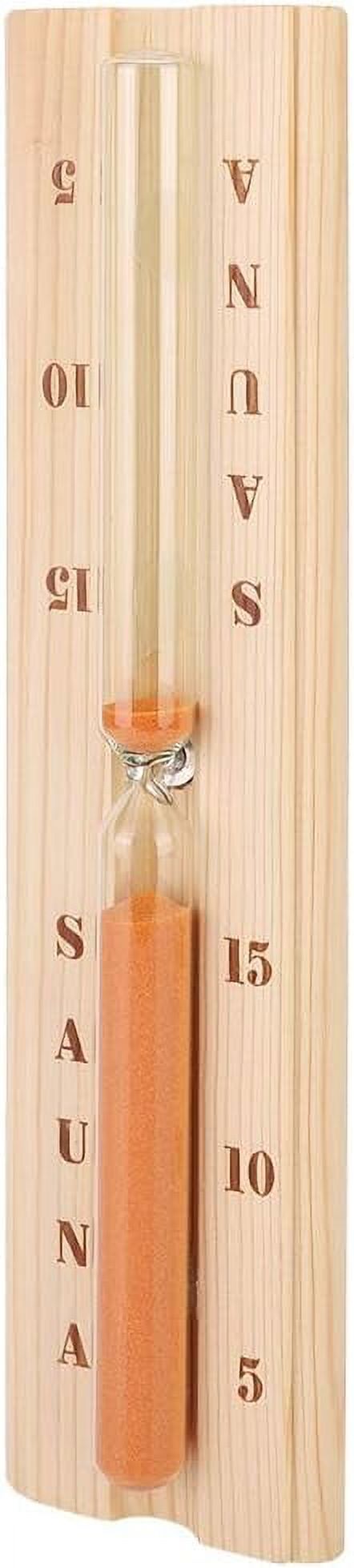 LUU-Sauna Sand Clock, Sauna Hourglass, 15 Minute Sand Timer for Sauna ...