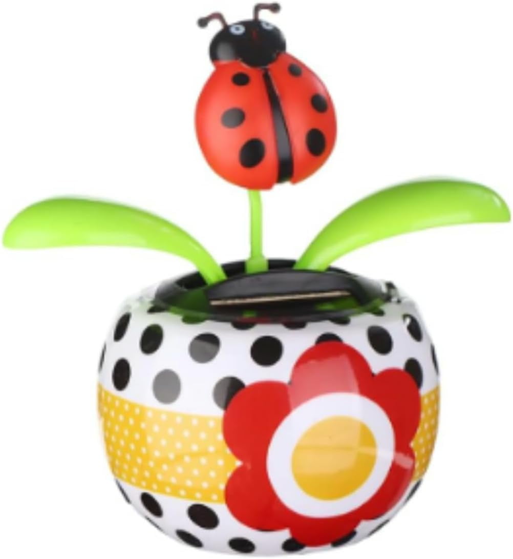 LUU-Solar Dancing Solar Powered Dancing Red Ladybug in Colorful Shape ...