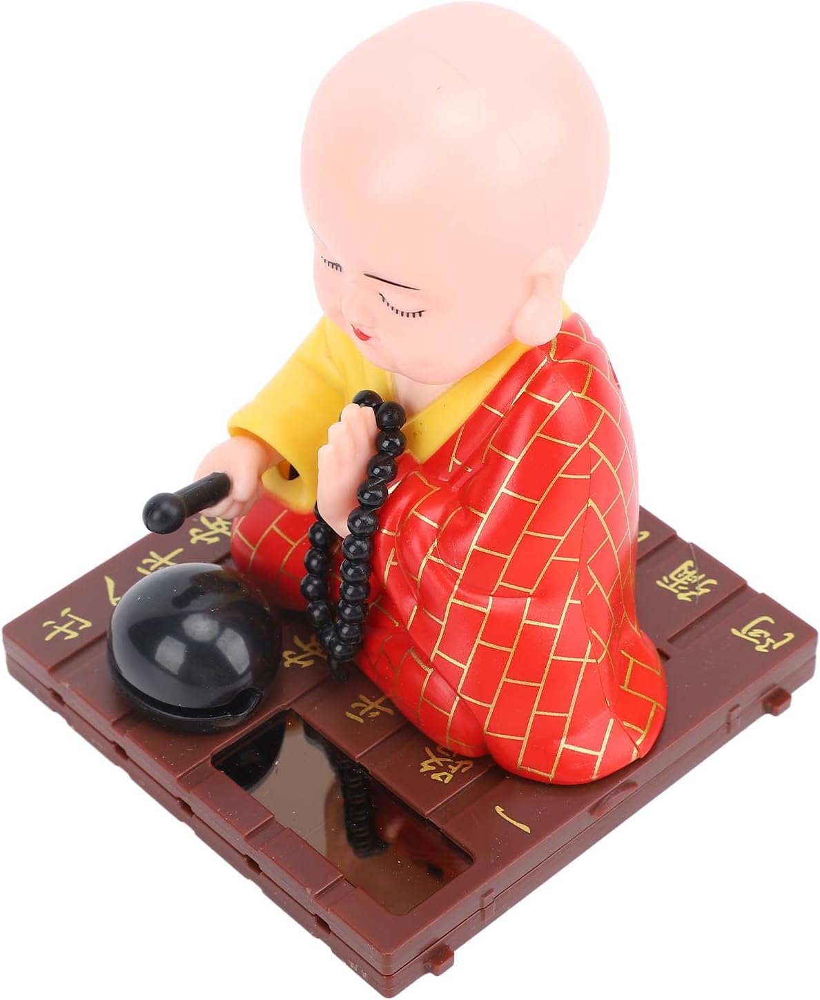 LUU-Solar Dashboard Decorations, Car Bobbleheads Ornaments Kung Fu Monk ...