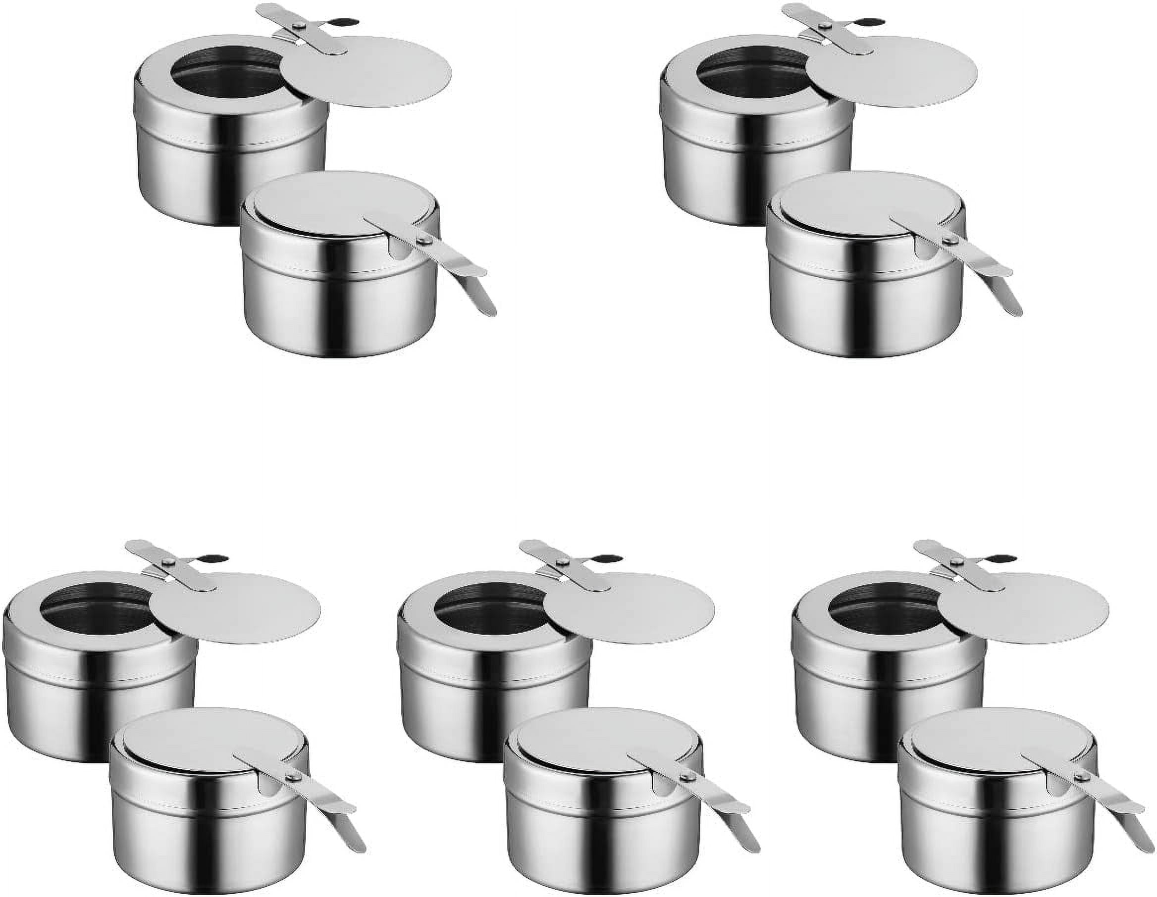 LUU-Stainless Steel Chafing Fuel Holder with Cover Chafer Canned Heat ...
