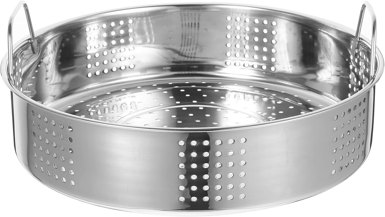 LUU-Stainless Steel Steamer Basket with Handle Kitchen Strainer Trivet ...