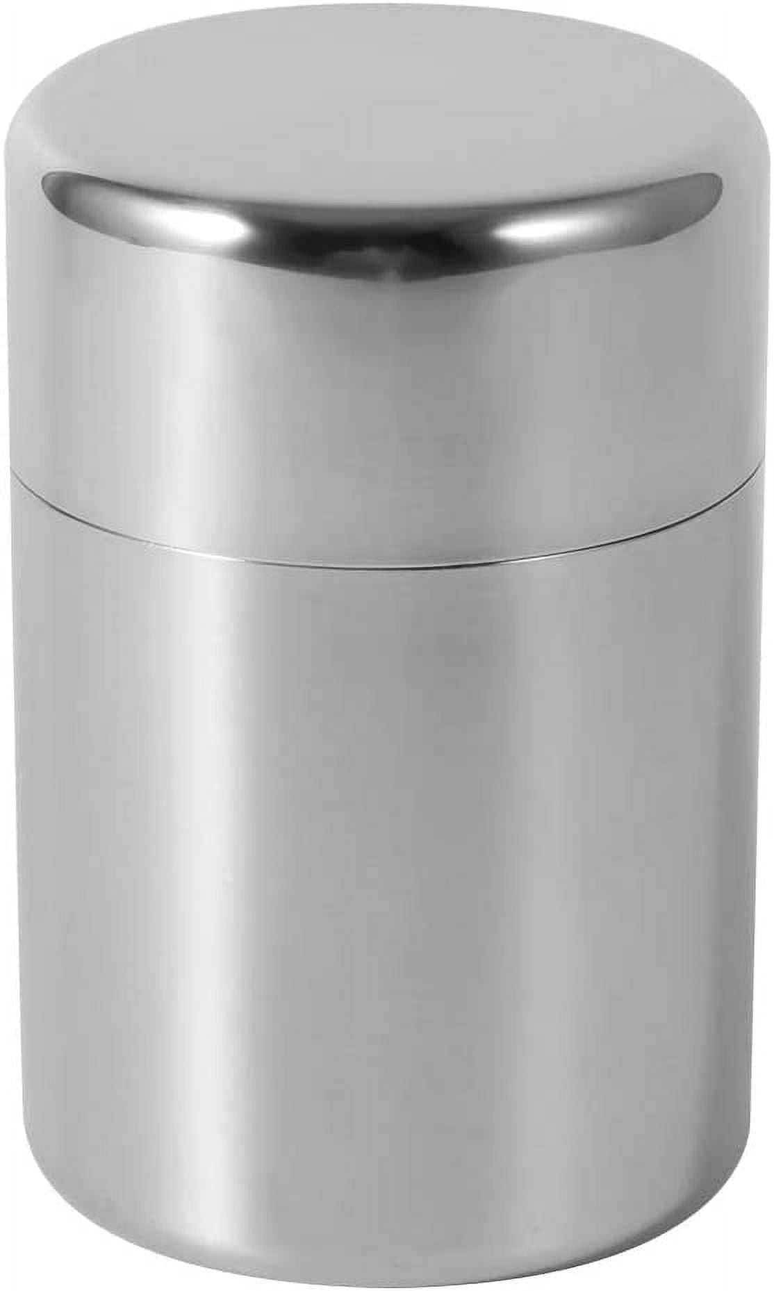 LUU-Tea Tin Canister, Stainless Steel Tea Coffee Sugar Storage ...
