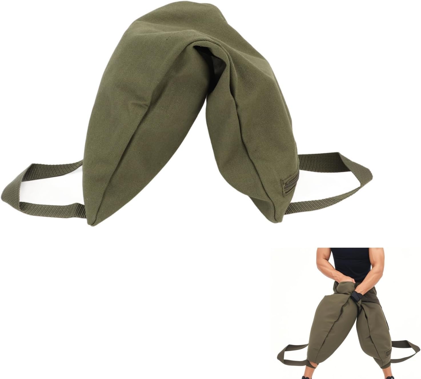 LUU-Topyond Sand Bag for Weight Training, Green Yoga Sand Bag with ...