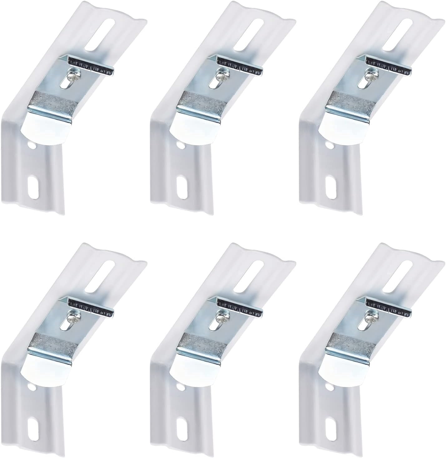 LUU-Vertical Blind Bracket, 6 Pcs Metal Vertical Blinds L- Shaped ...