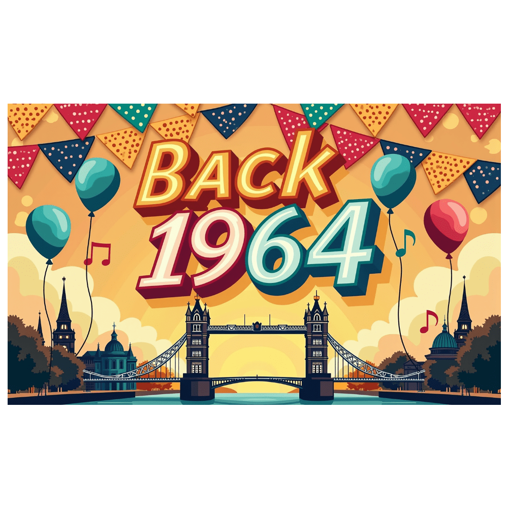 LUUFILx 1960s Backdrop Banner Retro Party Decorations Vintage ...