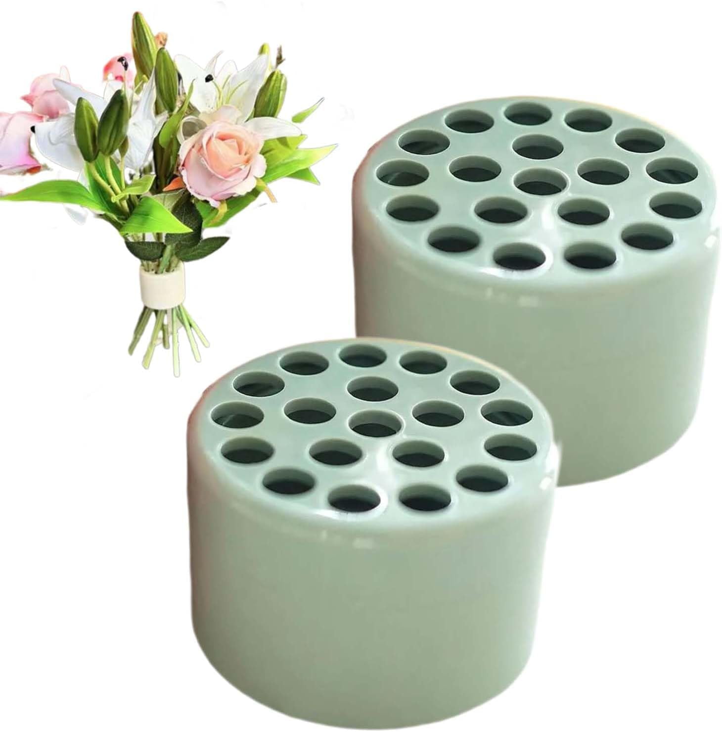 LUUFILx 2PCS Spiral Ikebana Stem Holder,Spiral Stem Holder for Vases ...