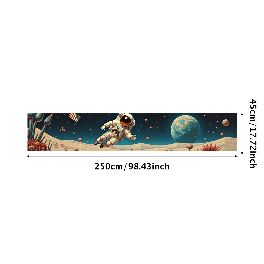 LUUFILx Astronaut Space Themed Backdrop Banner, featuring an astronaut ...