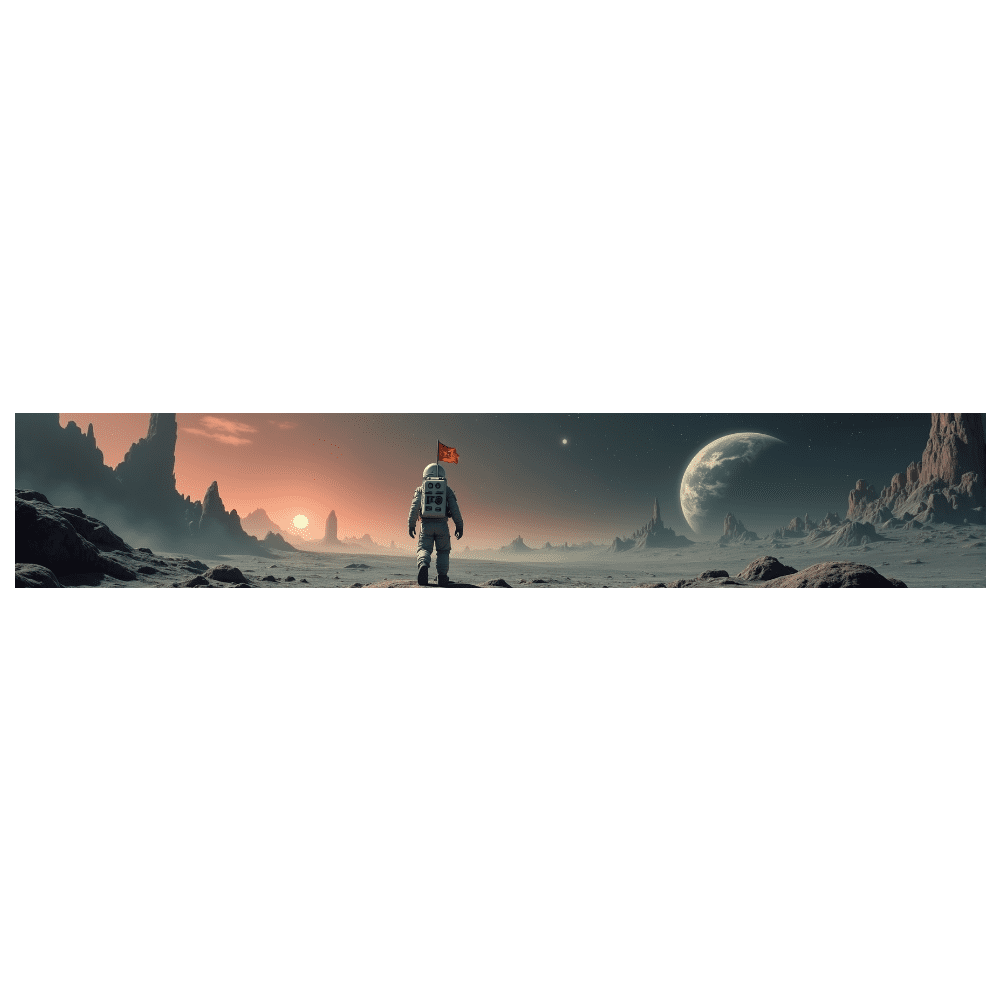 LUUFILx Astronaut Space Themed Backdrop Banner, featuring an astronaut ...