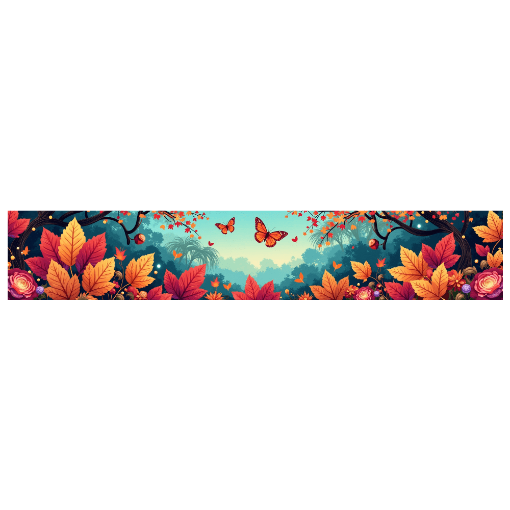 LUUFILx Autumn Leaves Backdrop Scenic Nature Banner for Photography ...