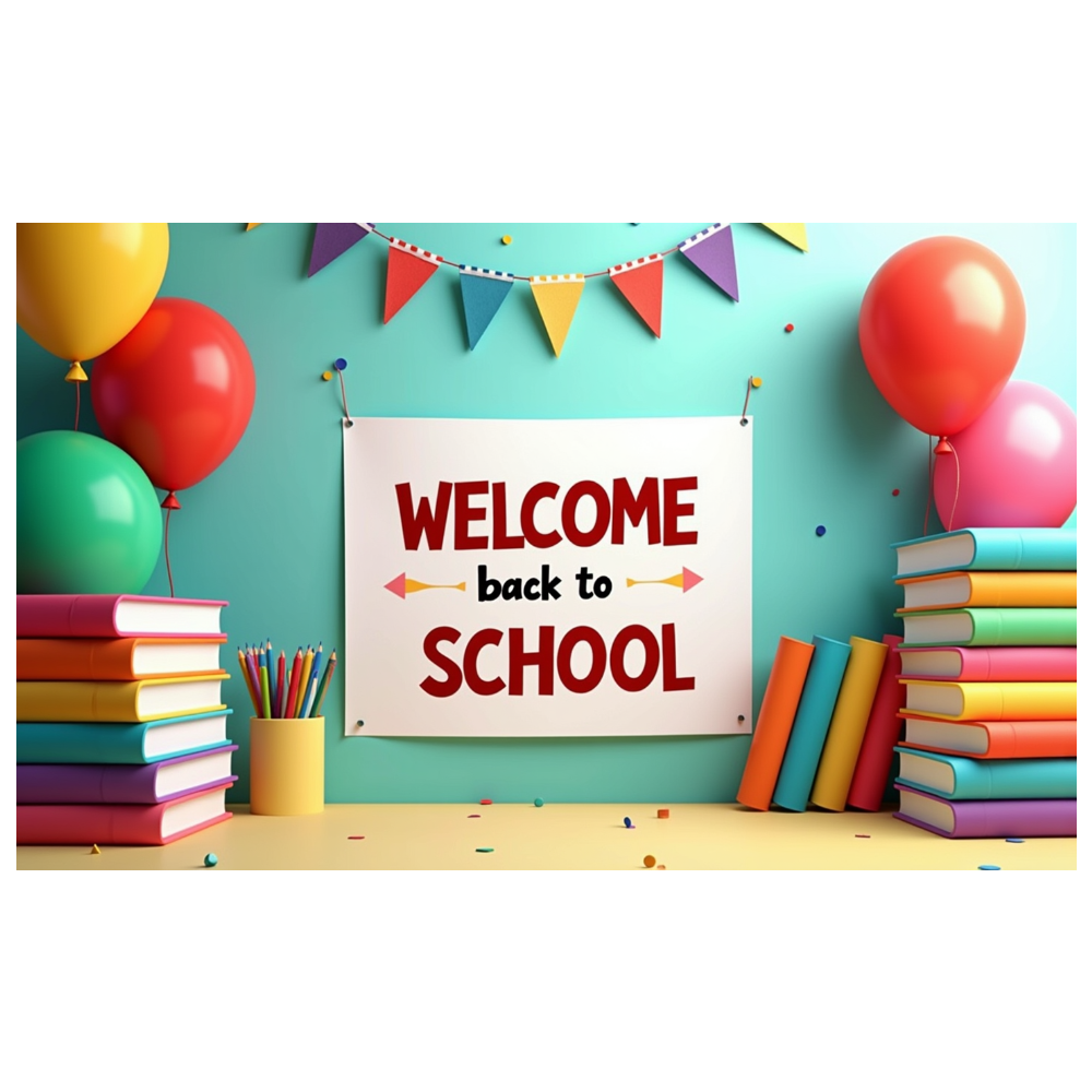 LUUFILx Back to School Banner Colorful Welcome Poster Educational Event ...