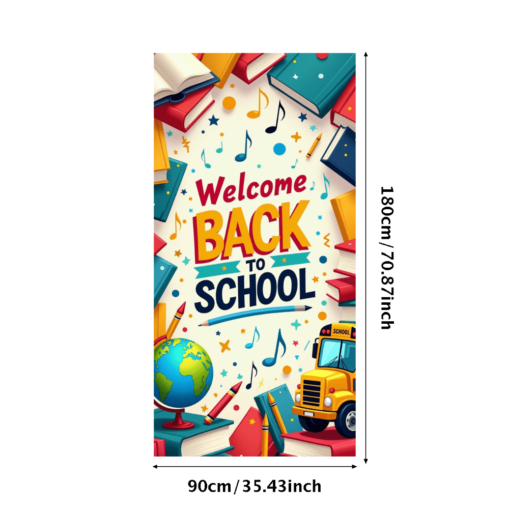 LUUFILx Back to School Backdrop Banner Classroom Art Supplies School ...