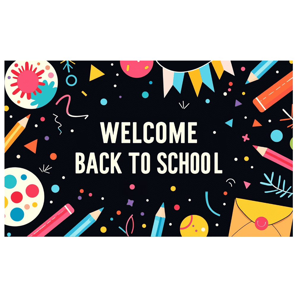 LUUFILx Back to School Backdrop Banner Classroom Art Supplies School ...