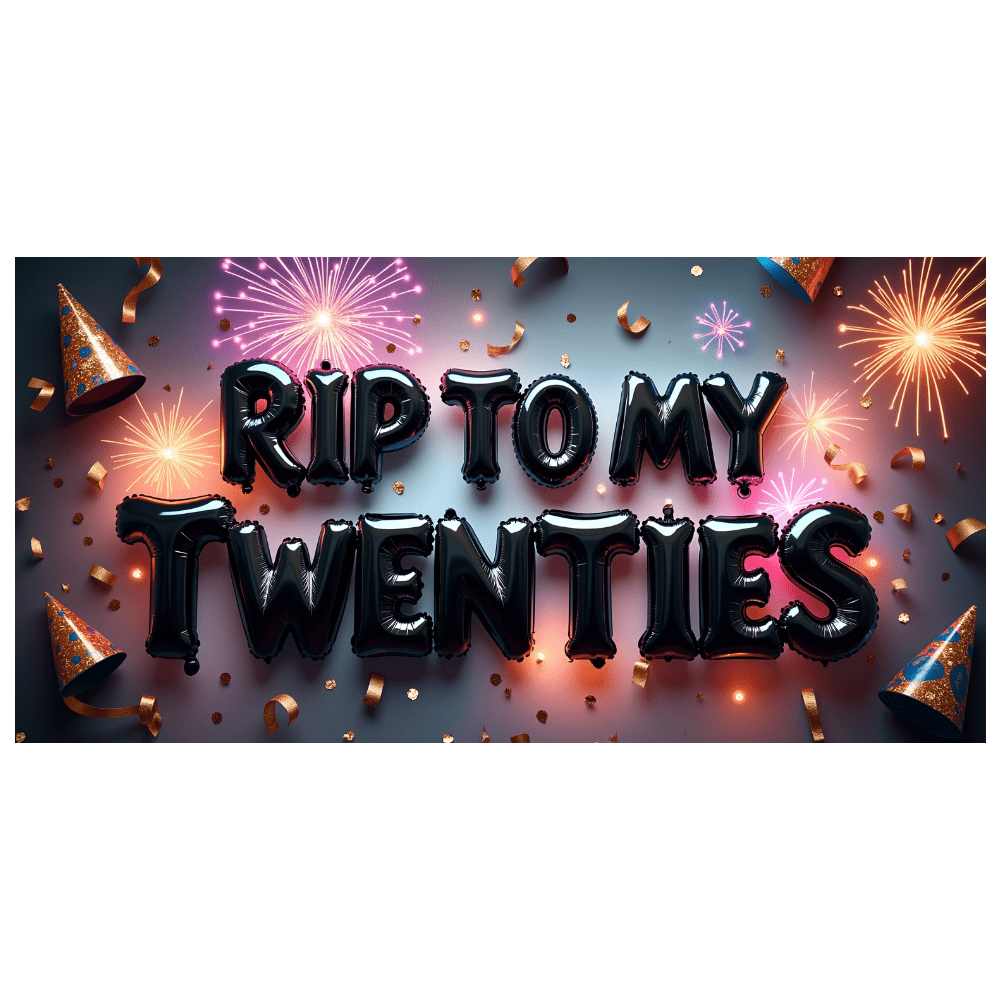 LUUFILx Balloon Banner RIP to My Twenties Backdrop Birthday Party ...