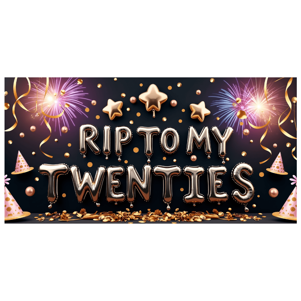 LUUFILx Balloon Banner RIP to My Twenties Backdrop Birthday Party ...