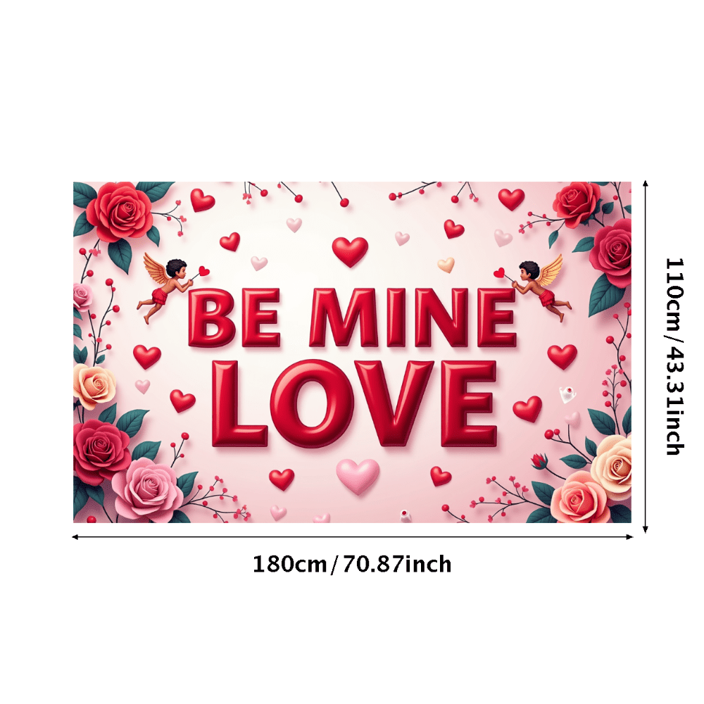 LUUFILx Be Mine Love Banner Valentines Day Decorations Romantic ...