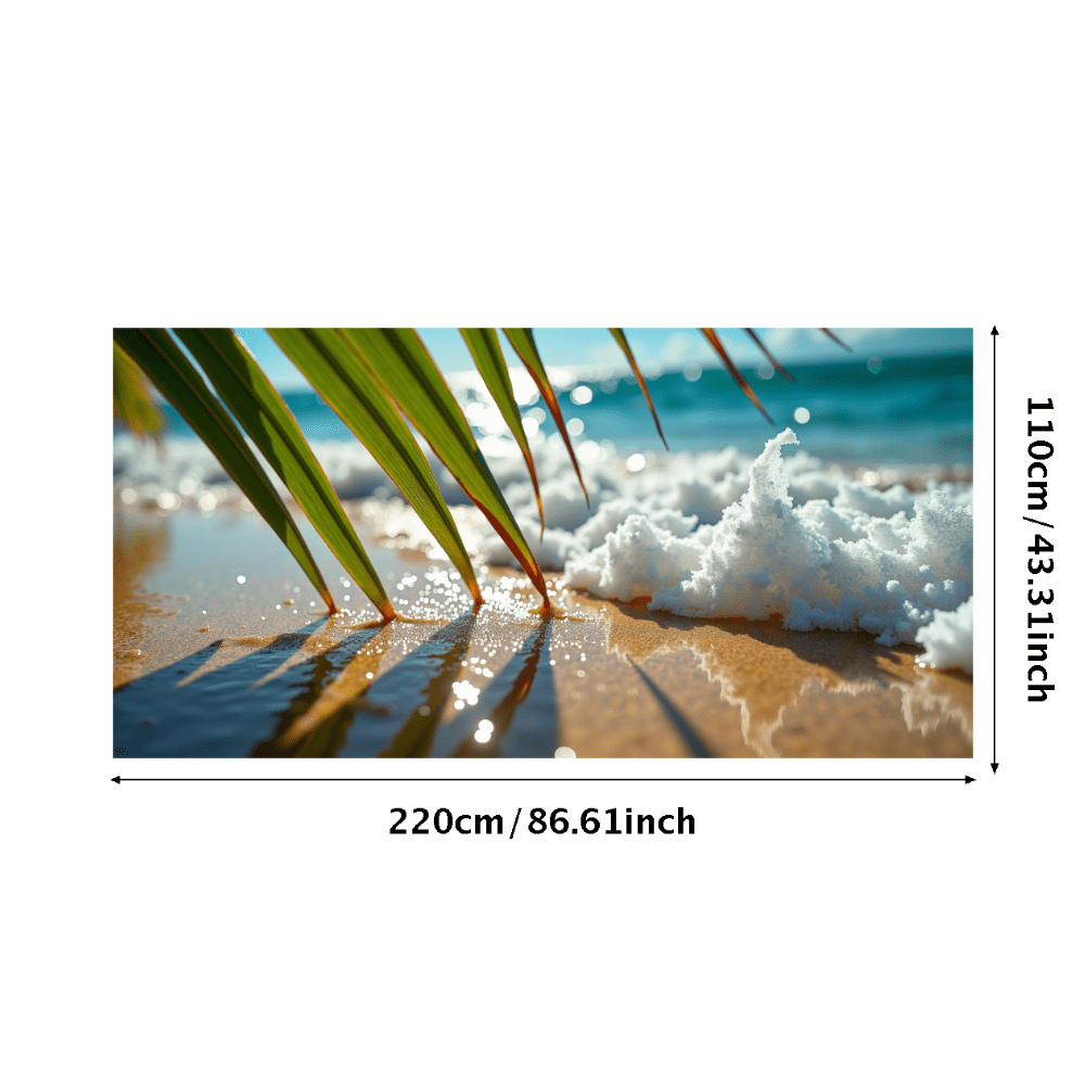 LUUFILx Beach Themed Tropical Backdrop Banner with Palm Trees Plane and ...