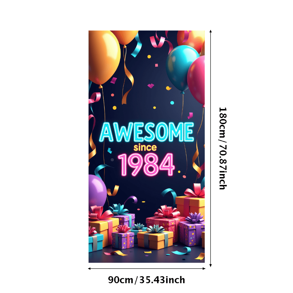 LUUFILx Birthday Celebration Backdrop Party Banner with Balloons and ...