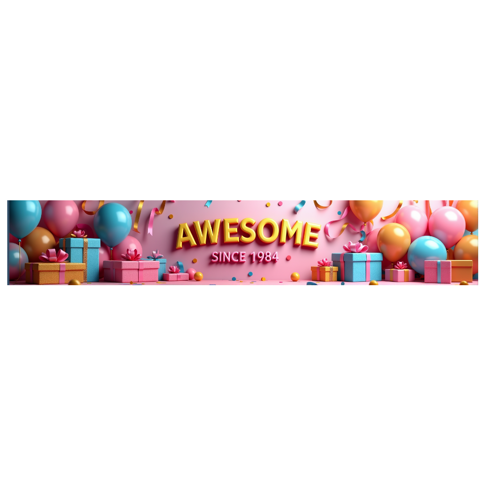 LUUFILx Birthday Celebration Backdrop Party Banner with Balloons and ...