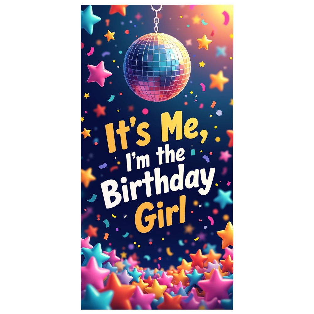 LUUFILx Birthday Girl Banner Colorful Party Backdrop Pink Blue Clouds ...