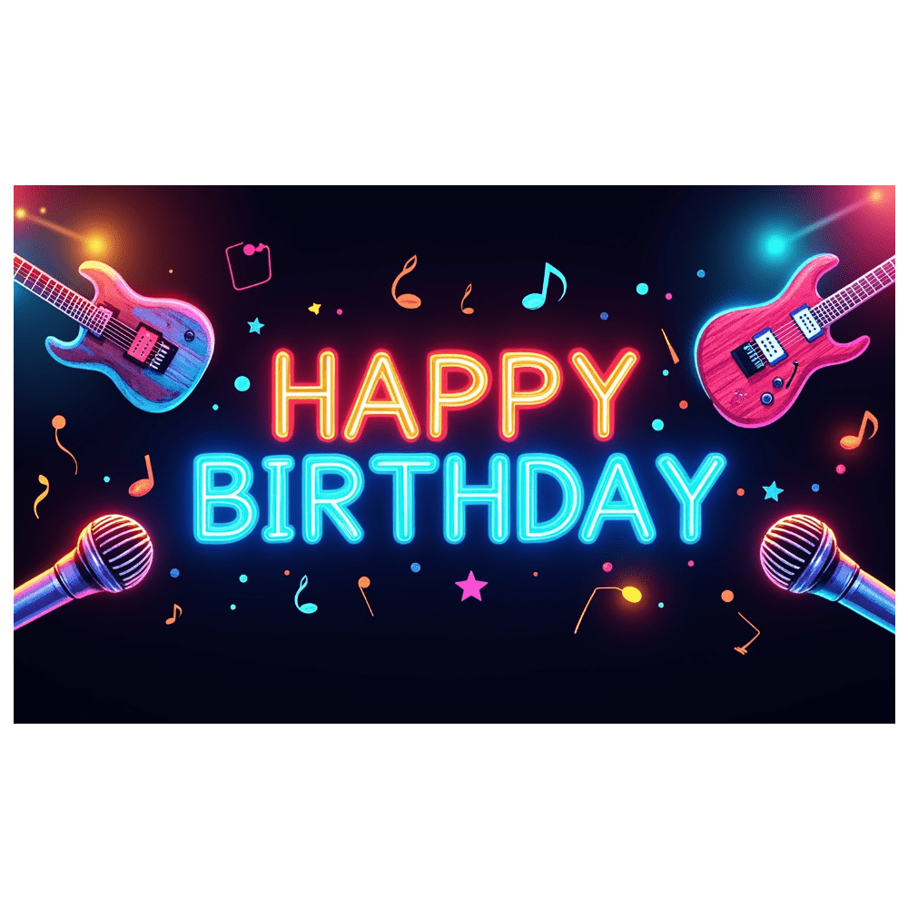 LUUFILx Birthday Party Backdrop Banner Decorations Cake Balloons ...