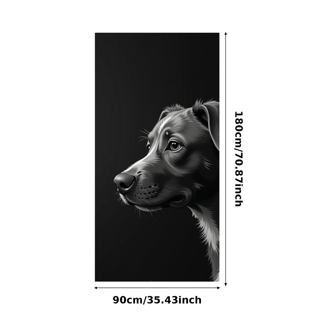 LUUFILx Black and White Labrador Dog Portrait Banner Party Decorations ...