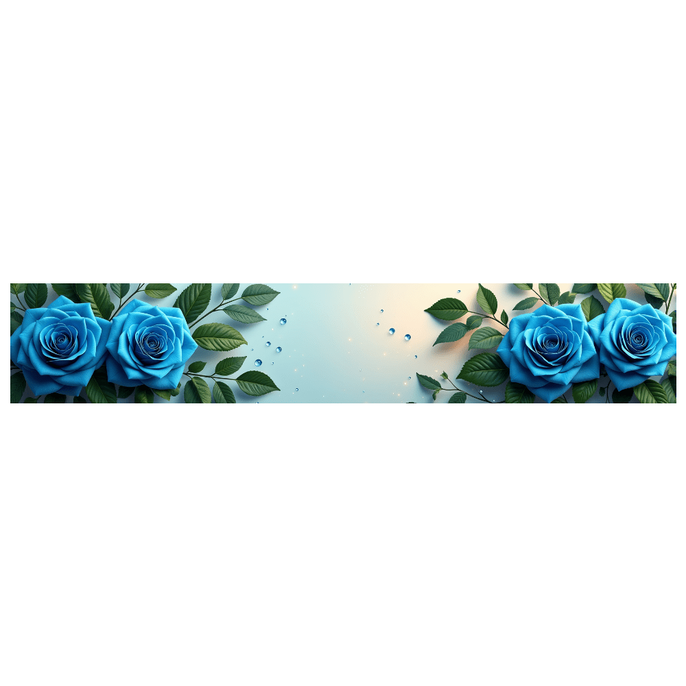 LUUFILx Blue Rose Banner Floral Backdrop Elegant Decorations Party ...