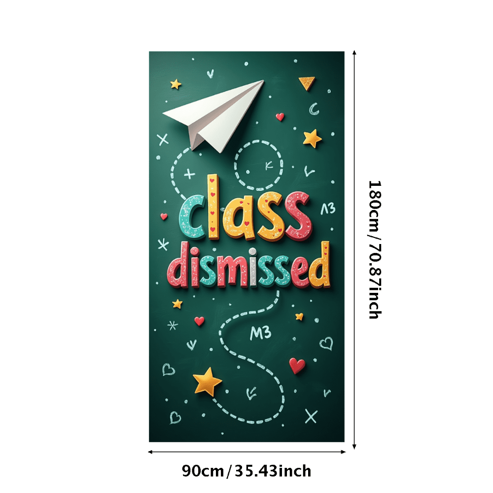LUUFILx Classroom Decor Class Dismissed Banner School Backdrop Event ...