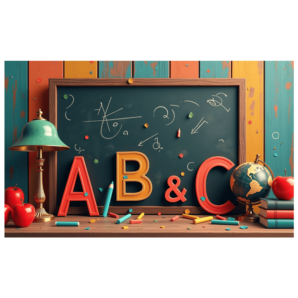 LUUFILx Classroom Educational Banner School Supplies Backdrop Kids ...