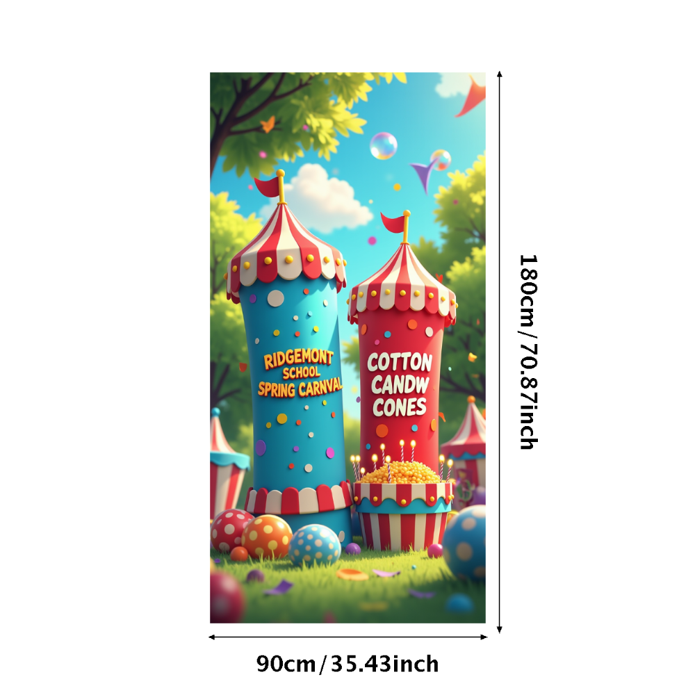 LUUFILx Colorful Decorative Spring Carnival Banner for Ridgemont School ...