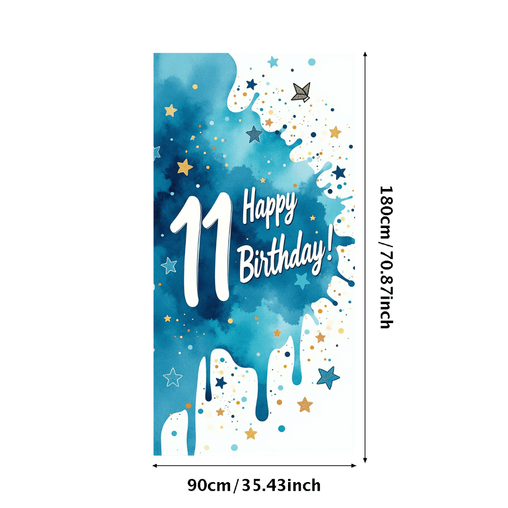 LUUFILx Colorful Watercolor Splash Happy 1st Birthday Banner Background ...