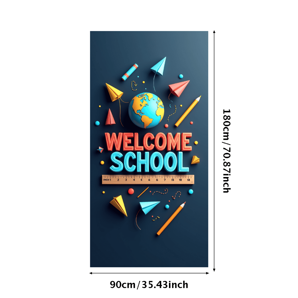 LUUFILx Colorful Welcome Back to School Banner Background Backdrop ...