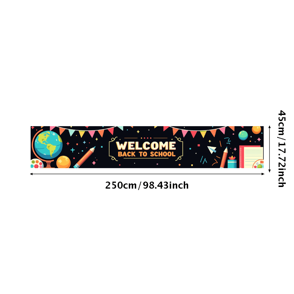 LUUFILx Colorful Welcome Back to School Banner Backdrop Background ...
